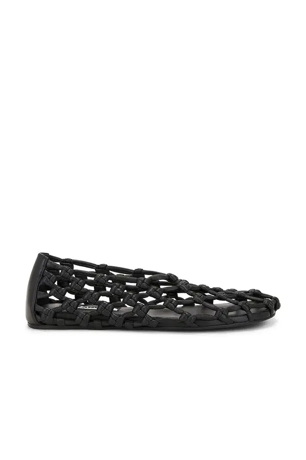 JIL SANDER Woven Ballerina Flat