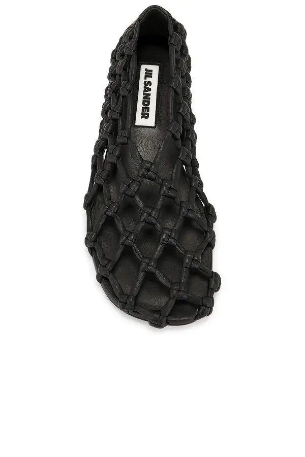 JIL SANDER Woven Ballerina Flat