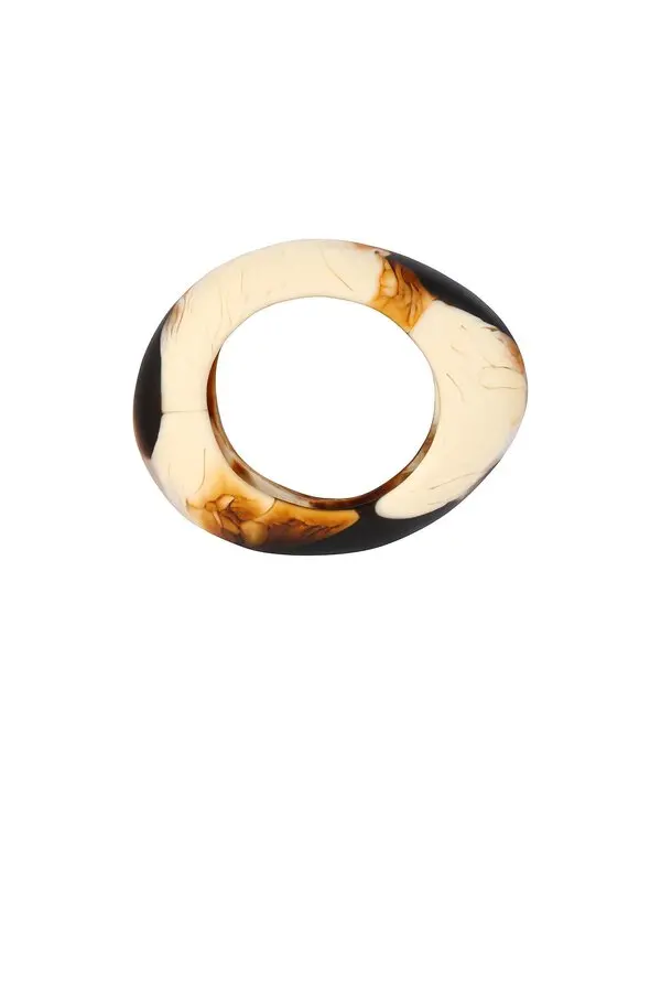 Dinosaur Designs Medium Rock Bangle - Light Horn Swirl