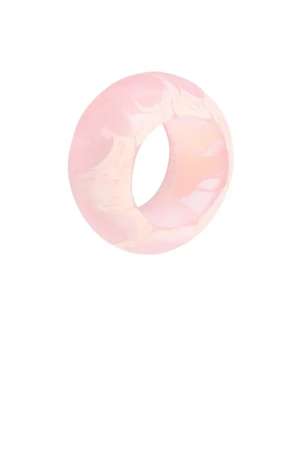Dinosaur Designs Boulder Bangle - Shell Pink Swirl
