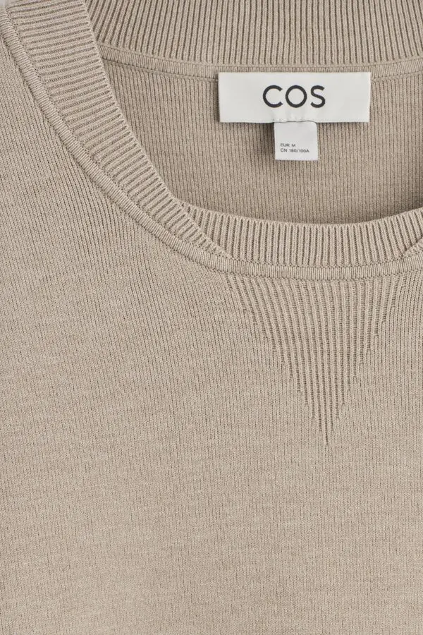 Cos Double-faced Bomber-neck Knitted Sweater