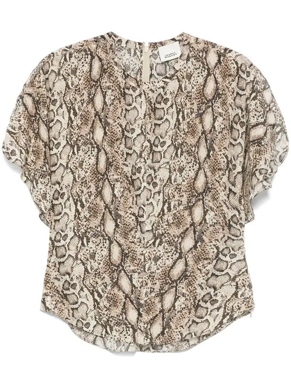 Isabel Marant Étoile Karlita T-shirt - Neutrals