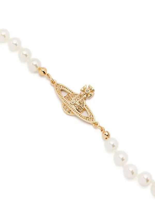 VIVIENNE WESTWOOD Orb Faux Pearl Bracelet - Gold