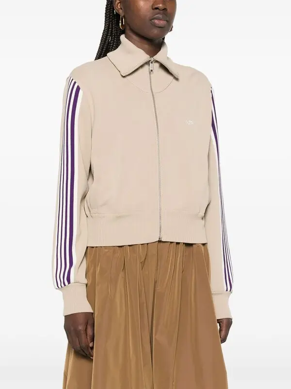 AUTRY Knitted Zip-up Sweatshirt - Neutrals