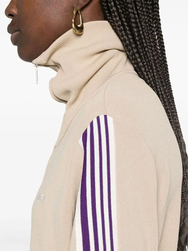 AUTRY Knitted Zip-up Sweatshirt - Neutrals