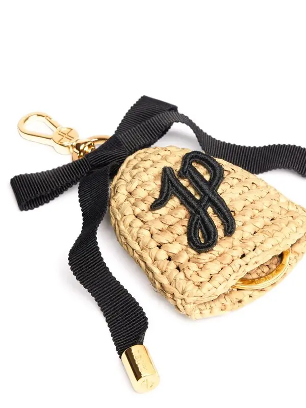PATOU Raffia Keychain - Neutrals