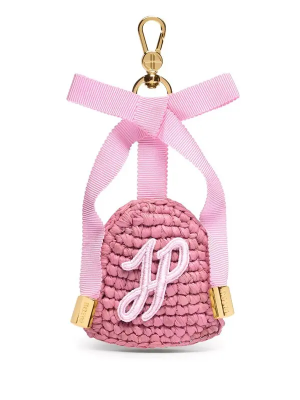 Patou Raffia Keychain - Pink