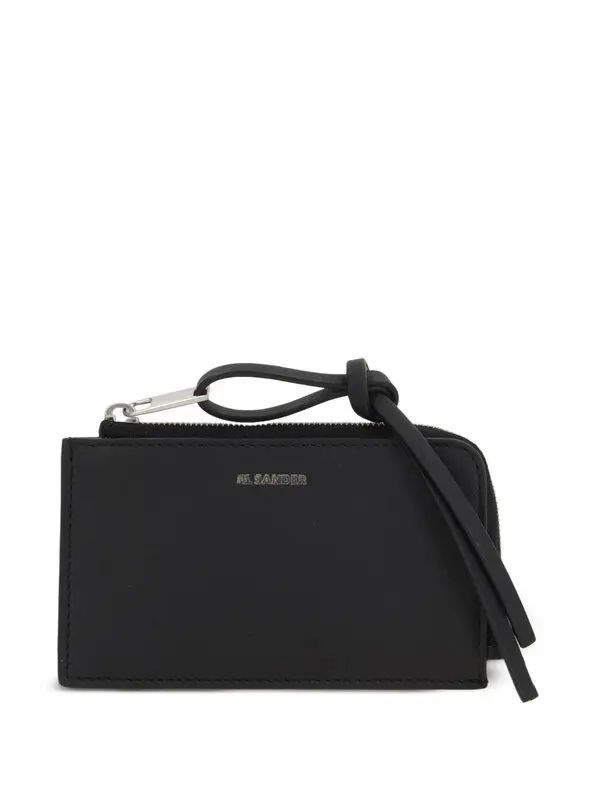 JIL SANDER Giro Leather Pouch - Black