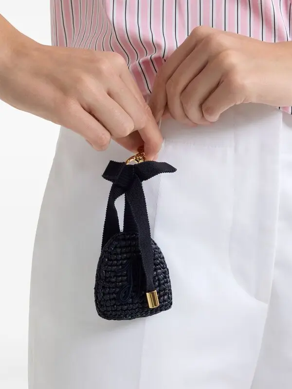 Patou Raffia Keychain