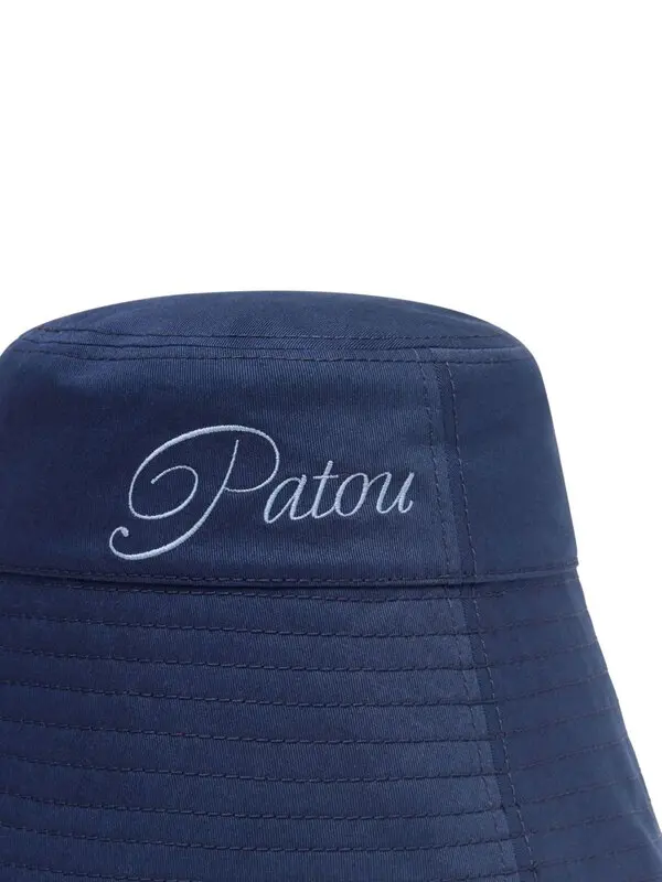 PATOU Logo-embroidered Bucket Hat - Blue