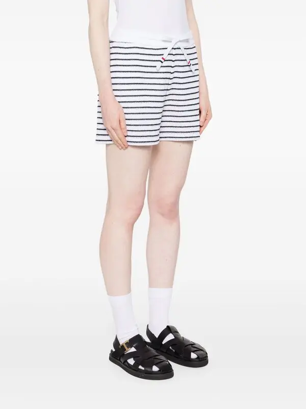 Thom Browne Striped Cotton Shorts - White