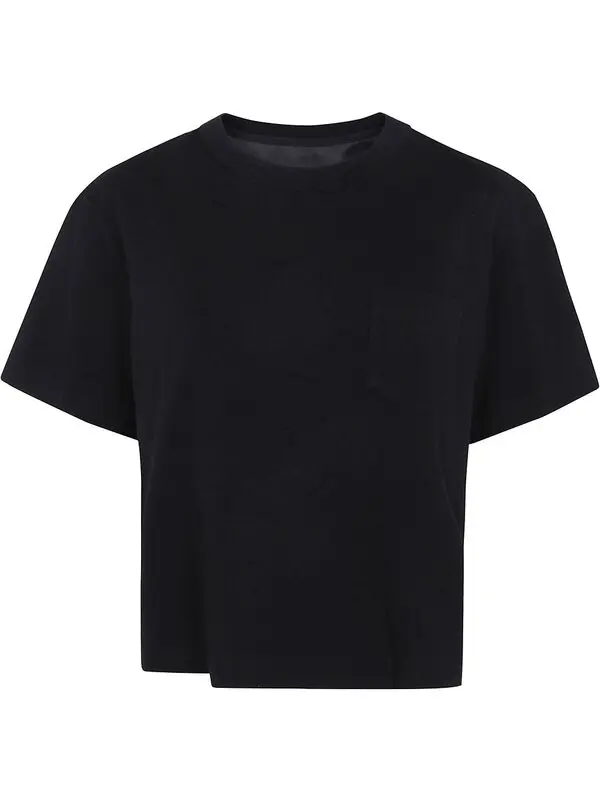 Sacai Jersey-style T-shirt - Black