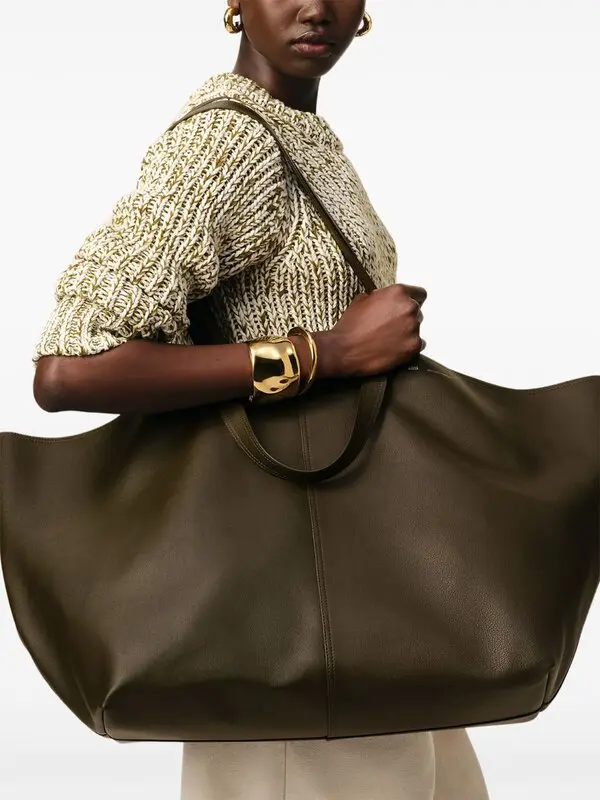 Ami Midi Maxi Tote Bag - Green