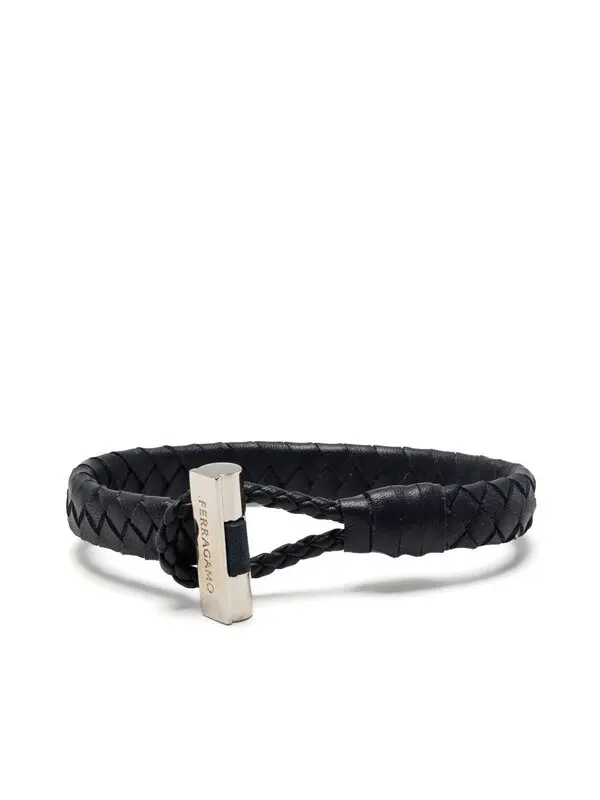 FERRAGAMO Leather Bracelet - Blue