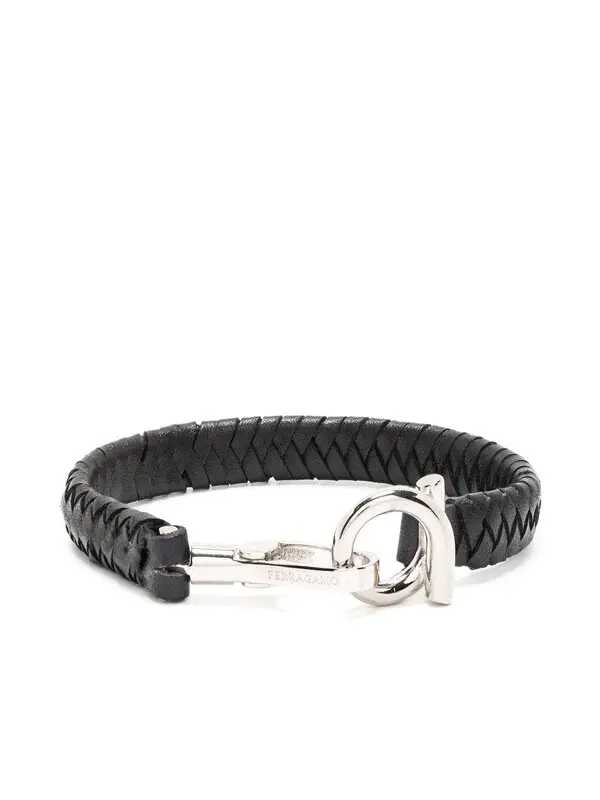 FERRAGAMO Hook Bracelet - Black