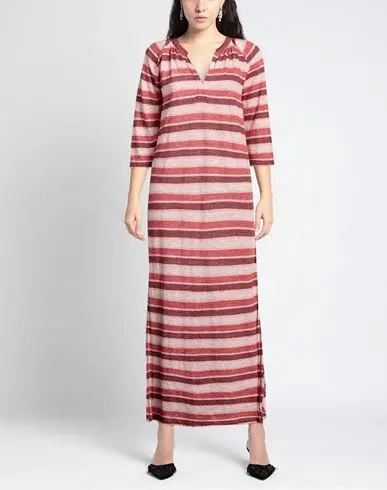 Majestic Filatures Striped Linen Maxi Dress In Red - 77% Off | Editorialist