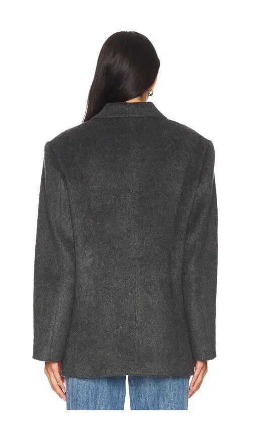 GRLFRND Wool Blend Blazer - Grey