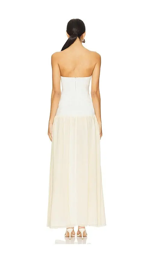 WeWoreWhat Corset Sheer Midi Dress