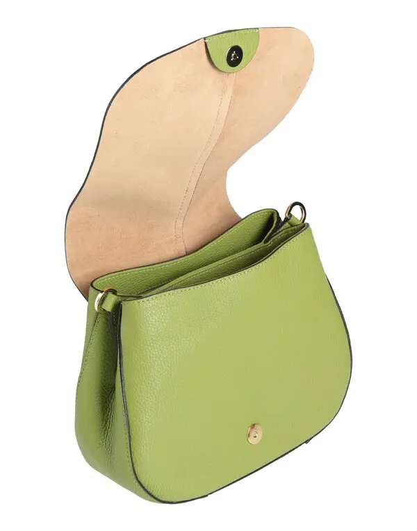 GIANNI CHIARINI Leather Saddle Cross-body Bag - Green