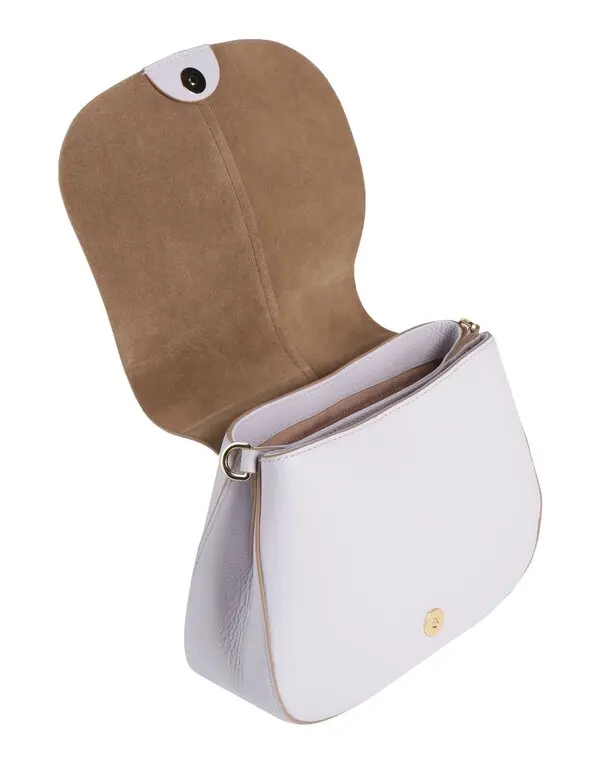 GIANNI CHIARINI Leather Saddle Cross-body Bag - Lilac