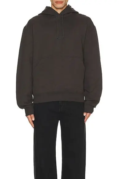 Saint Laurent Hooded Fleece Logo Hoodie
