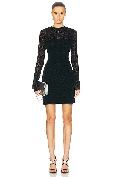Givenchy Long Sleeve Mini Dress