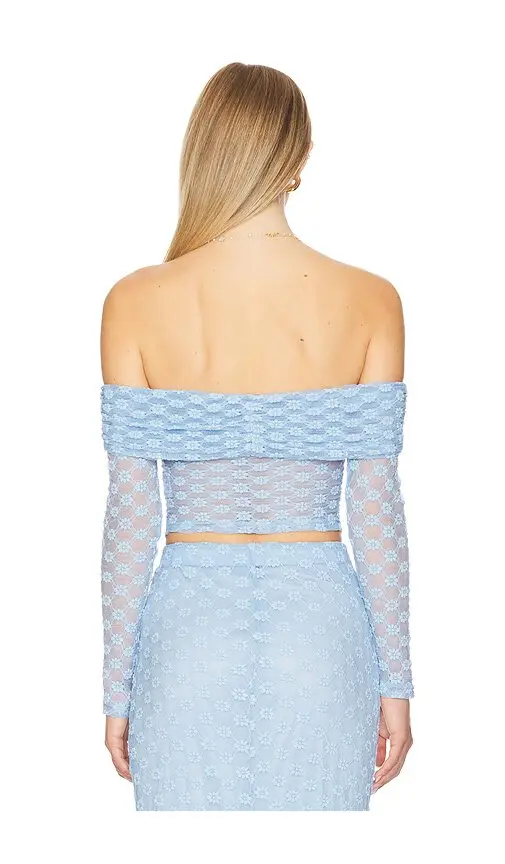 Bardot Adoni Off-the-shoulder Top - Cornflower