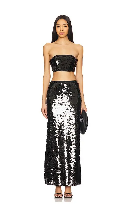 Superdown Sequin Embellished Tube Top