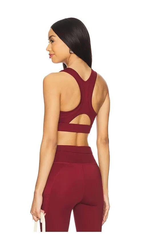 7 DAYS ACTIVE Sculpt Bra In Burgundy