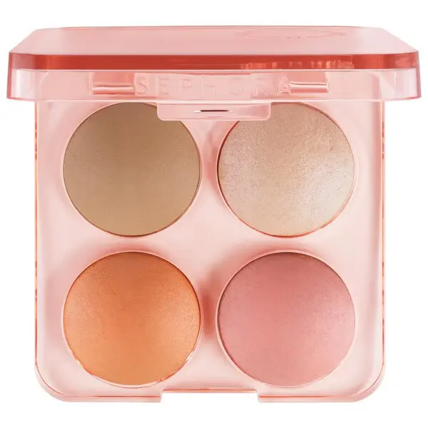 SEPHORA COLLECTION Colorful Face Bronzer, Blush & Highlighter Palette - 01 Light To Medium