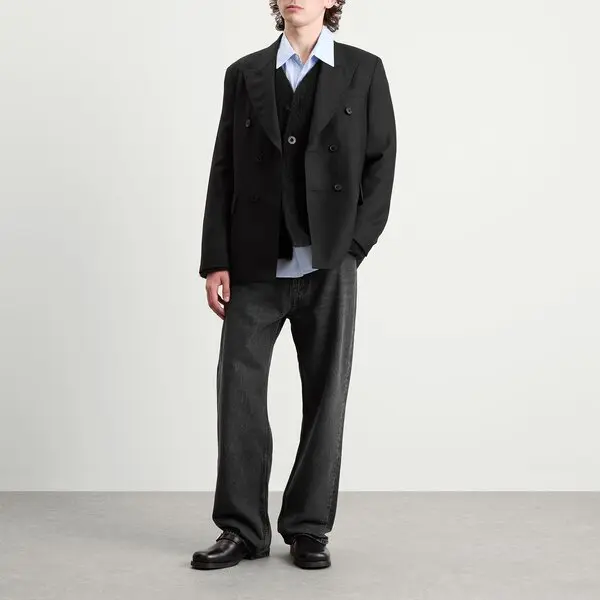 Our Legacy Unconstructed Blazer - Black Panama Wool