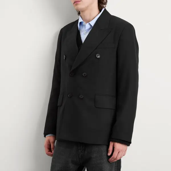 Our Legacy Unconstructed Blazer - Black Panama Wool