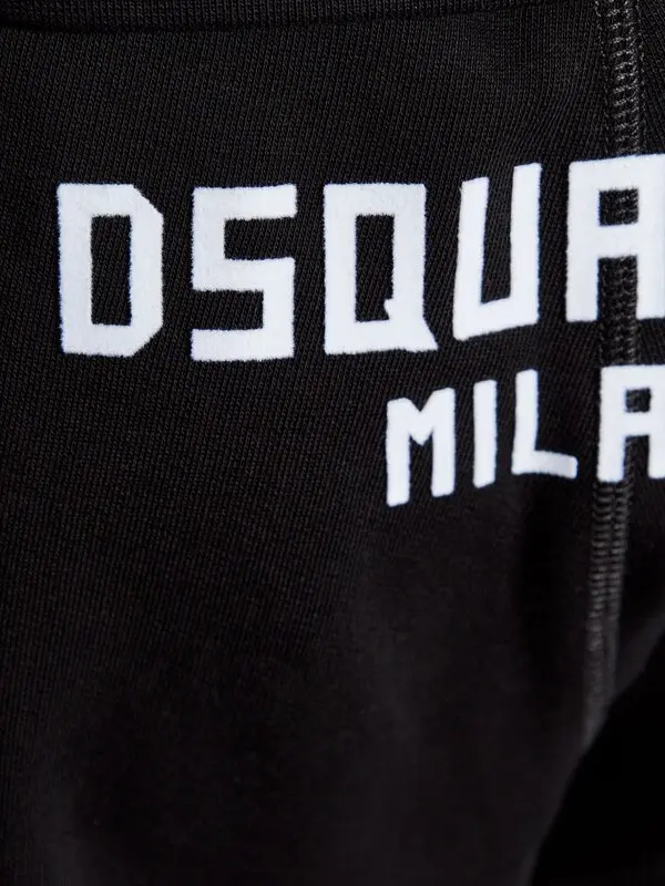 Dsquared2 Printed Track Shorts - Black