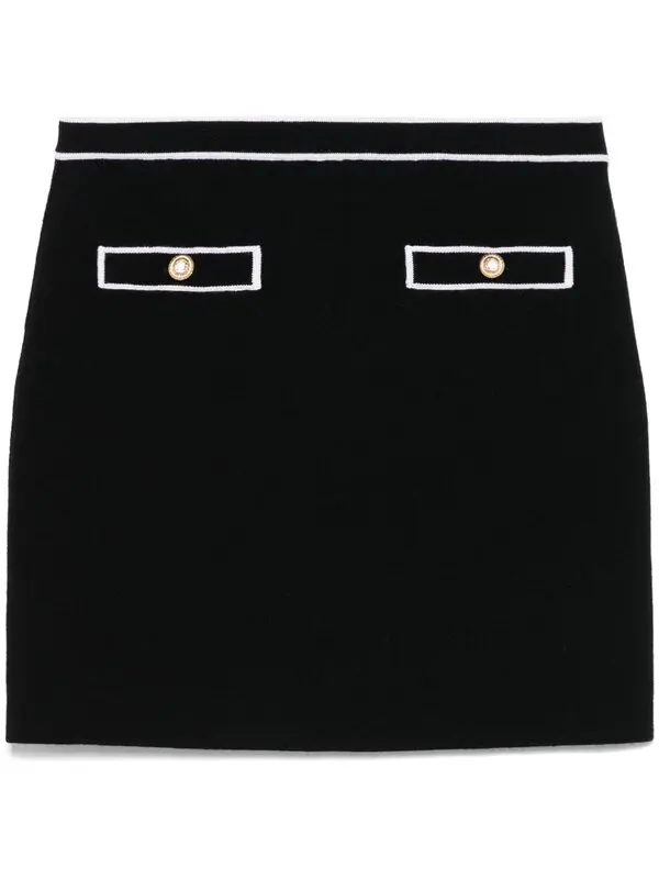 Alice + Olivia Knitted Mini Skirt - Black