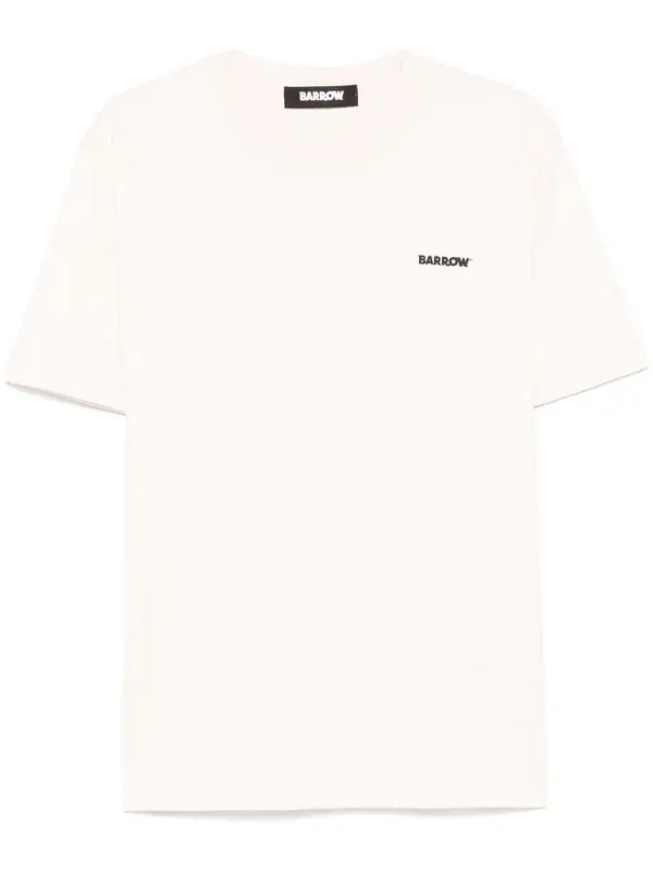 BARROW Logo-print T-shirt - Neutrals