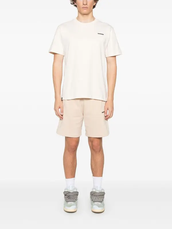 BARROW Logo-print T-shirt - Neutrals