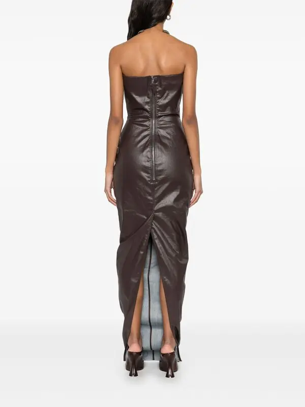 Rick Owens Bustier Gown - Brown