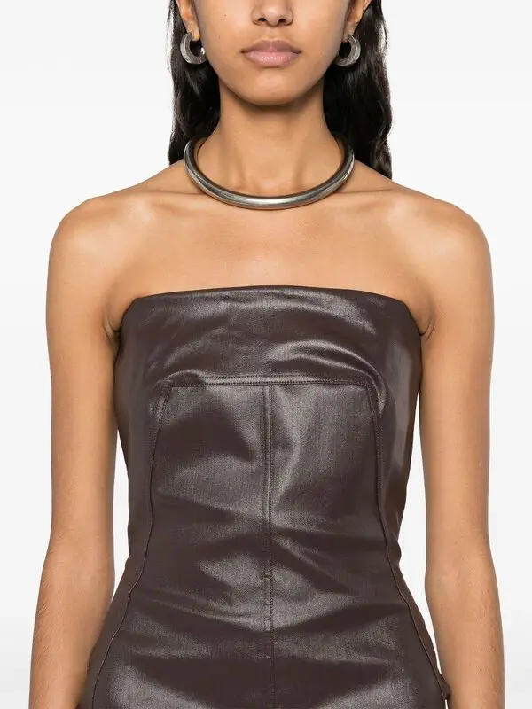 Rick Owens Bustier Gown - Brown