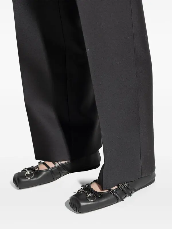 Gucci Leather Horsebit Ballet Flats