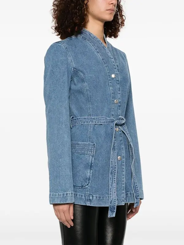 Remain Birger Christensen Belted Denim Jacket