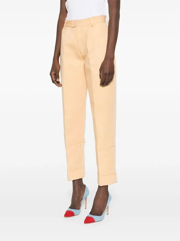 PAPA OPPONG Metallic-threading Trousers