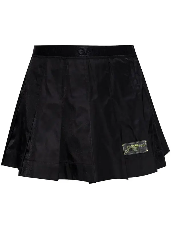 GANNI Pleated Mini Skirt