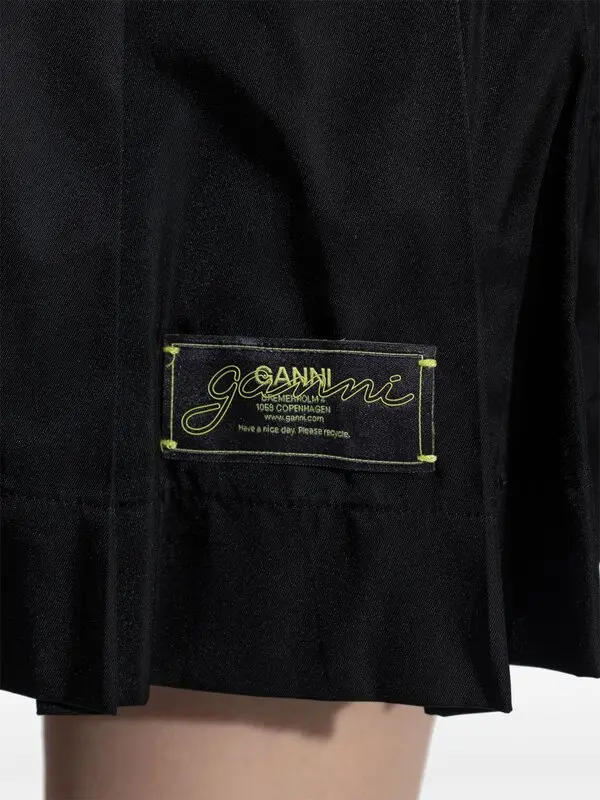 GANNI Pleated Mini Skirt