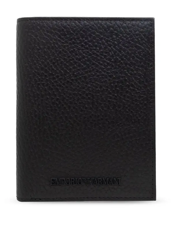 Emporio Armani Logo-embossed Wallet - Black
