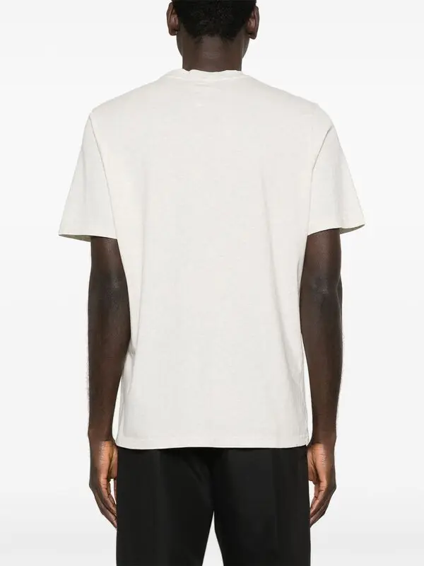 AUTRY Logo-embroidered T-shirt - Grey
