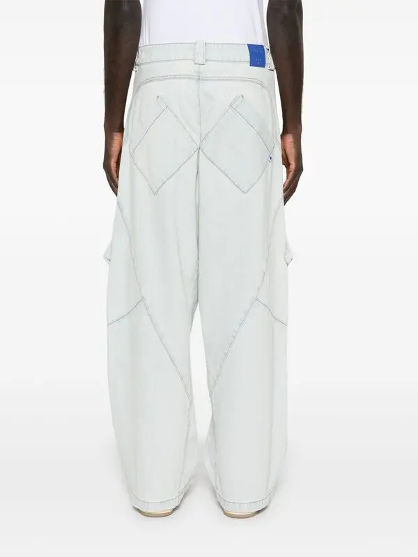 COUNTY OF MILAN Marcelo Burlon Wide Leg Cargo Jeans