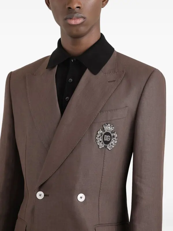 Dolce & Gabbana Crest-appliqué Blazer