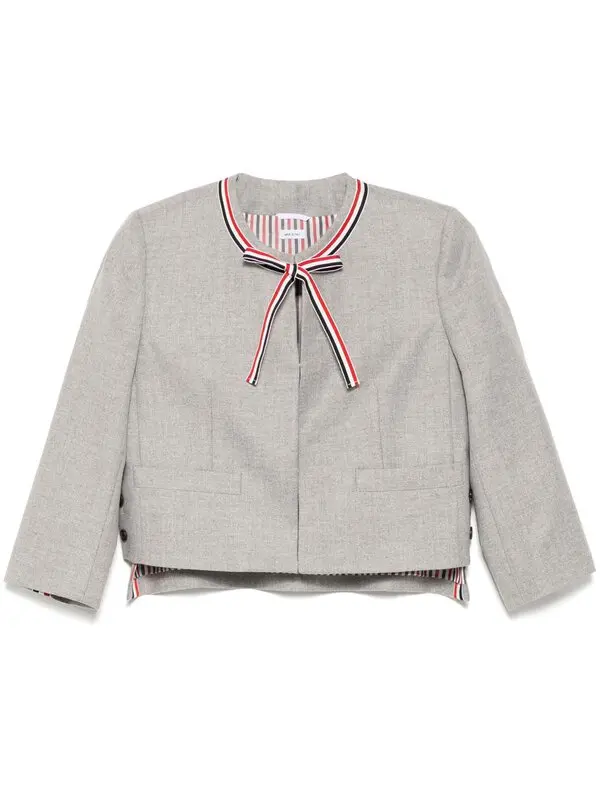 Thom Browne Flannel Cropped Jacket