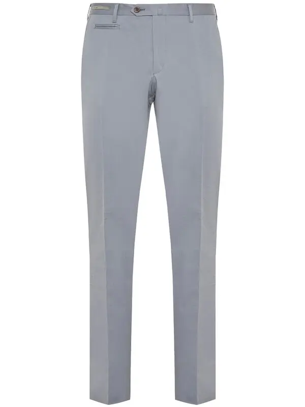 Corneliani Pressed-crease Tapered Trousers