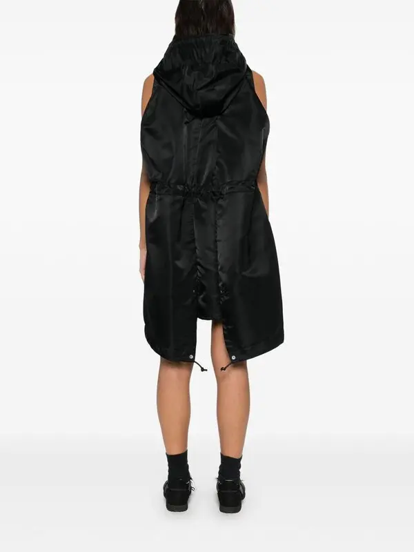Sacai Hooded Dress - Black